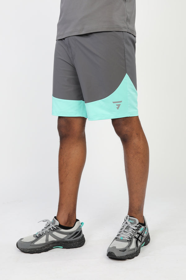 GRIID Glide Shorts - Iron Gate/Mint